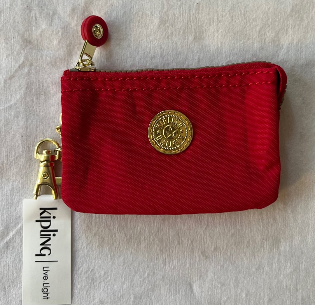 Original Kipling Creativity Mini Pouch Keychain (Tango Red), Women's ...