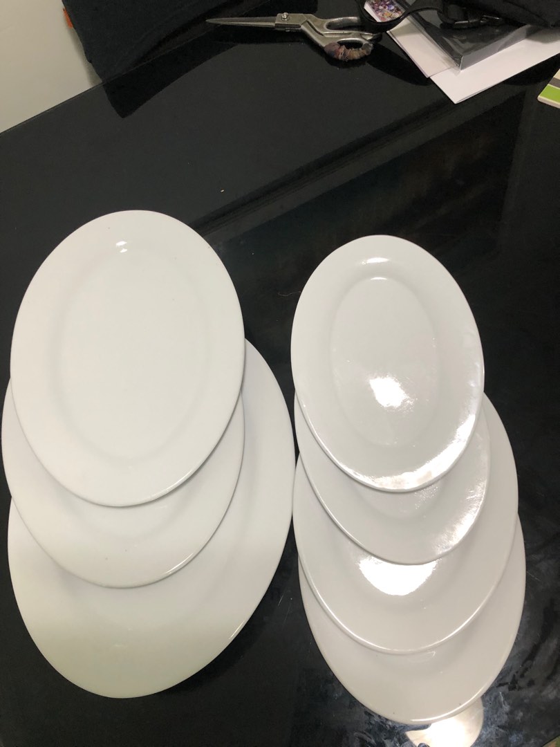 Oval plates, Furniture & Home Living, Kitchenware & Tableware ...