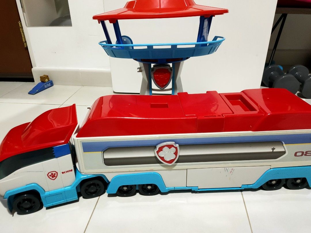 Paw Patrol Patrol Bus and Lookout Tower, Hobbies & Toys, Toys & Games ...