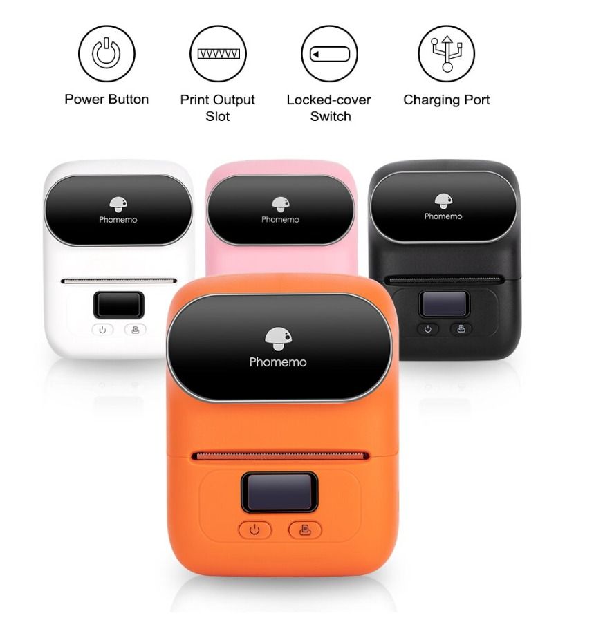 Phomemo M110 Label Printer Portable Bluetooth Thermal Label Maker Apply ...