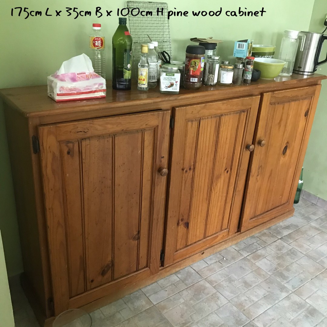 Pine Wood Cabinet, Furniture & Home Living, Furniture, Shelves ...