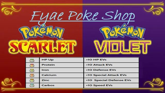 Pokemon Scarlett And Violet EV Training Chart By Monues On DeviantArt ...