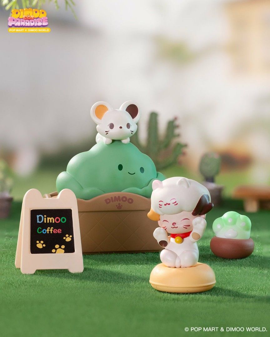 [POPMART NEW SERIES] POPMART DIMOO CATS PARADISE SERIES PROP FULLSET ...