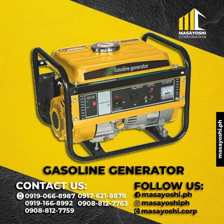 Portable Gasoline Generator | 1.5kVa | Power Supply | Gasoline ...