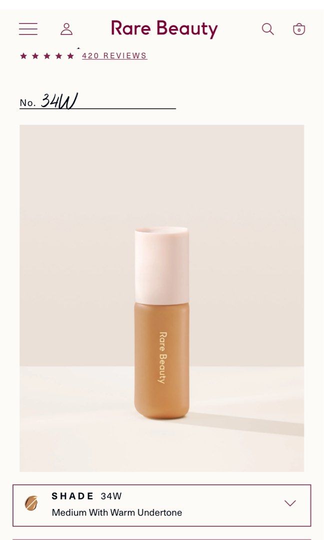 Rare Beauty Positive Light Tinted Moisturizer Broad Spectrum SPF 20 ...