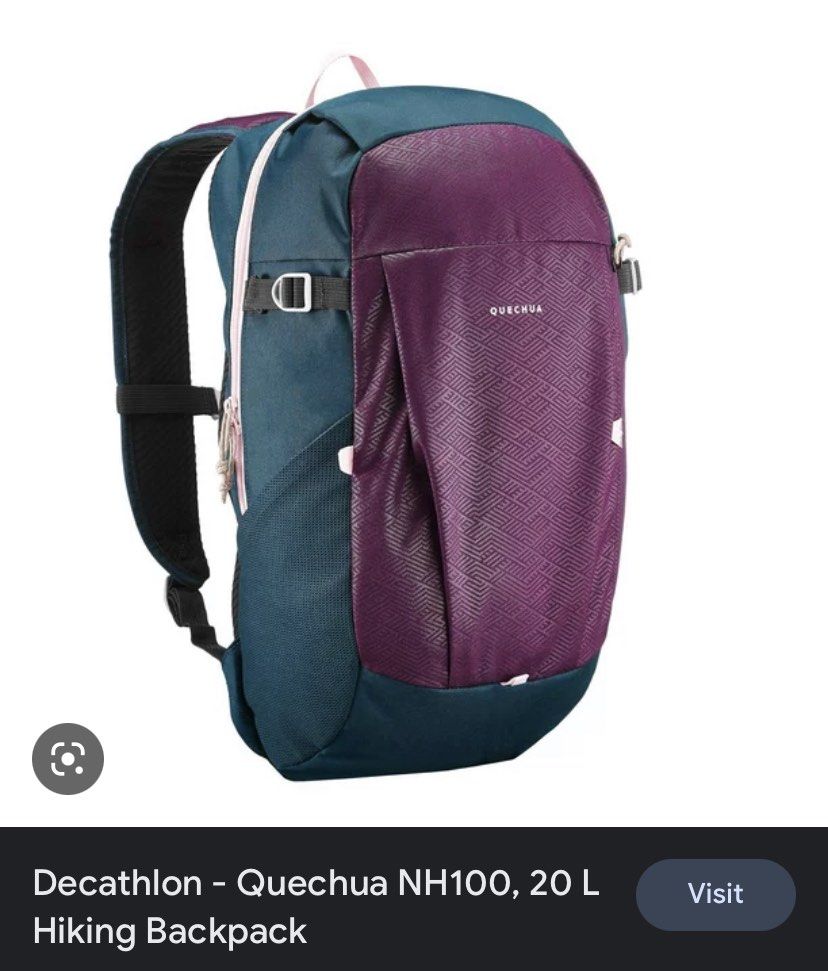 Quechua Dark Purple, Men's Fashion, Bags, Backpacks on Carousell