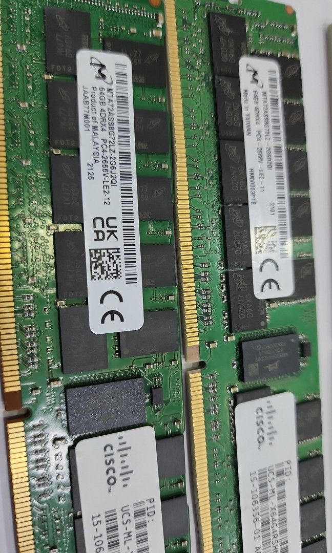 Ram - Server Ram 64 GB DDR4 2666 Micron BRAND, Computers & Tech, Parts ...