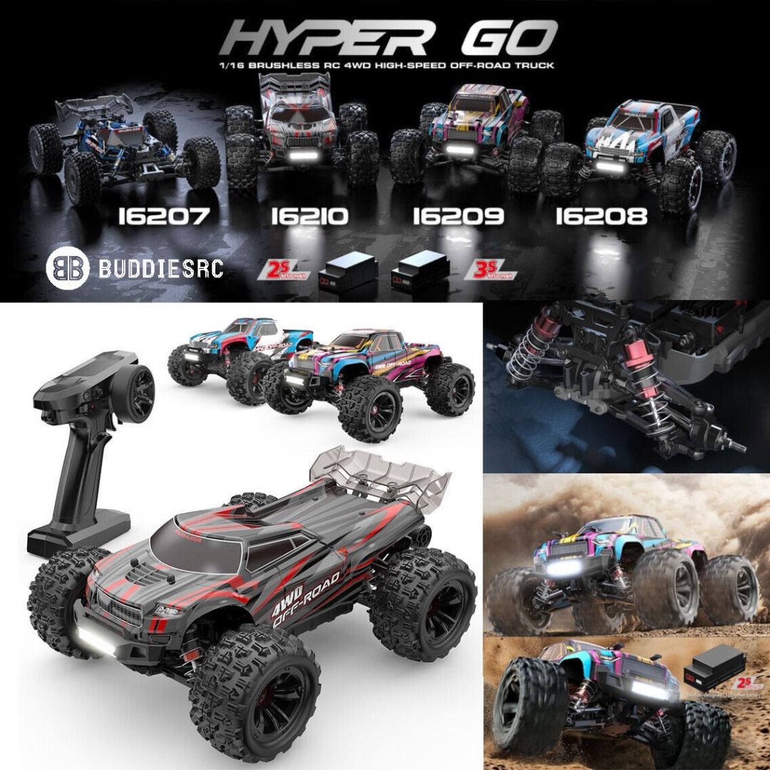 [FREE DELIVERY][READY STOCK!] MJX RC HYPERGO HYPER GO 1/16 BRUSHLESS RC TRUCK 16207 16208 16209 ...