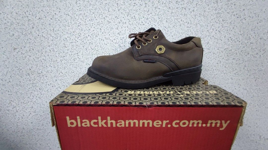 safety shoes Black Hammer 4658, Men's Fashion, Footwear, Boots on Carousell