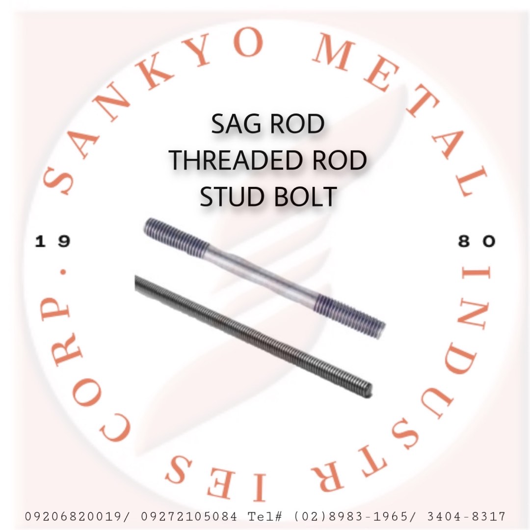 Sag rod or Stud bolt and Straight Anchor Bolt, Commercial & Industrial ...