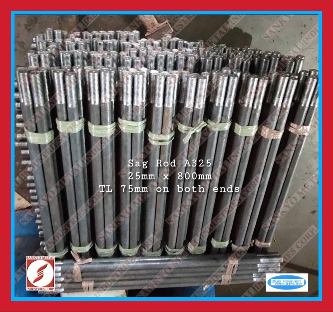 Sag rod or Stud bolt and Straight Anchor Bolt, Commercial & Industrial ...
