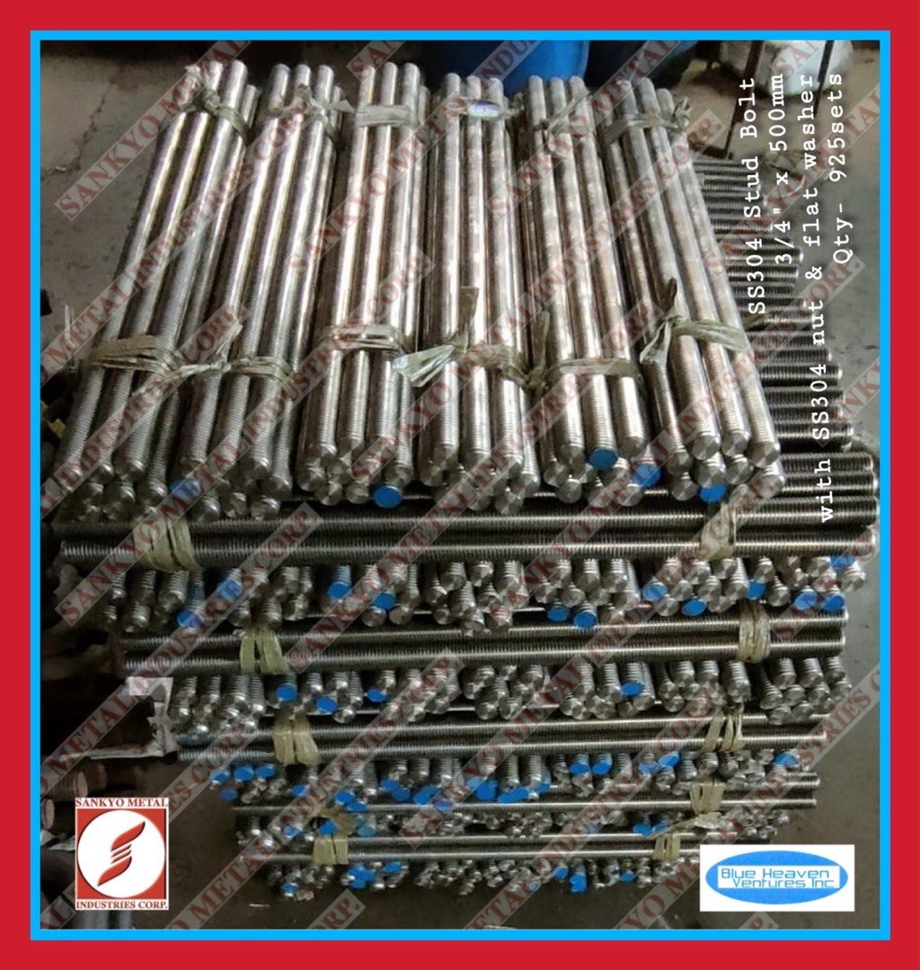Sag rod or Stud bolt and Straight Anchor Bolt, Commercial & Industrial ...