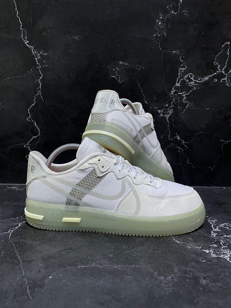Sepatu AF1 Nike Air Force 1 React White Light Bone made in Vietnam size ...
