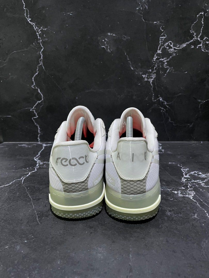 Sepatu AF1 Nike Air Force 1 React White Light Bone made in Vietnam size ...