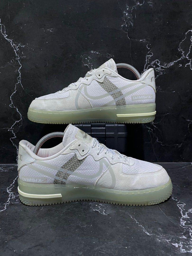Sepatu AF1 Nike Air Force 1 React White Light Bone made in Vietnam size ...