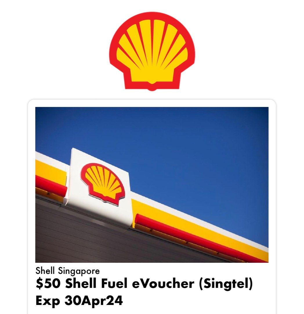 Shell Fuel eVoucher, Tickets & Vouchers, Vouchers on Carousell