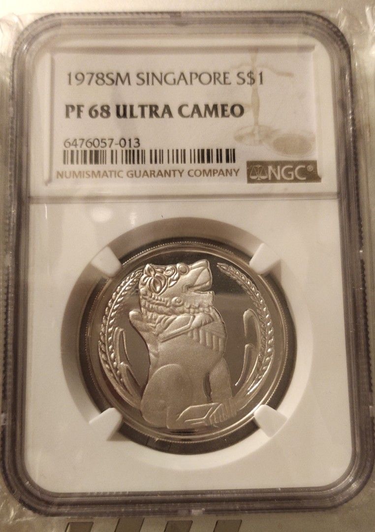 Singapore $1 Merlion Silver Proof Coins - NGC graded, Hobbies & Toys ...