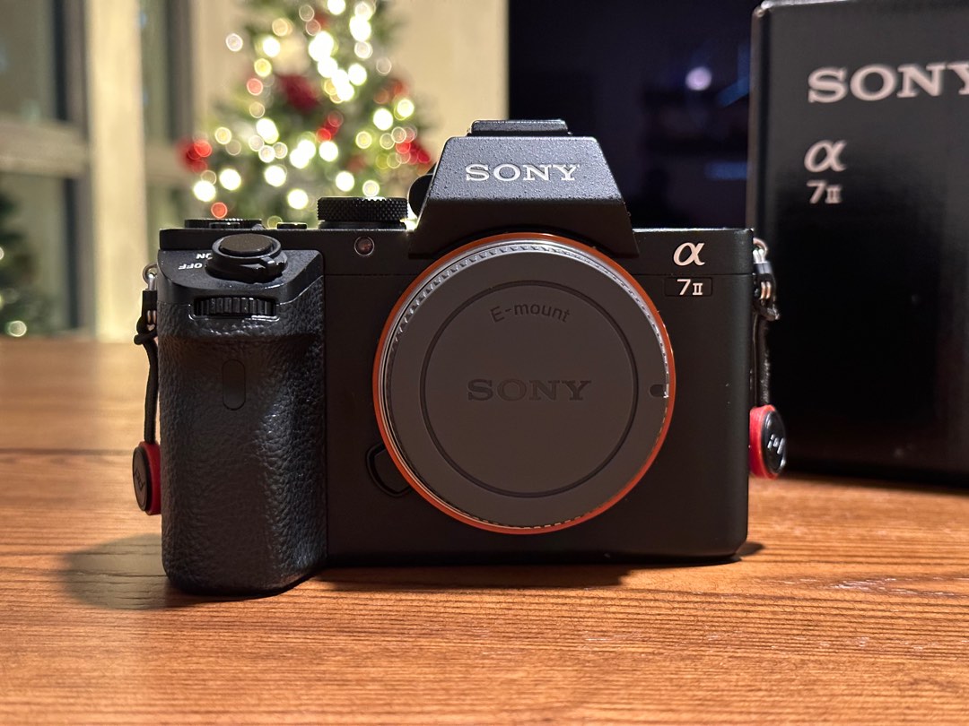 Sony a7ii + original accessories and box, Photography, Cameras on Carousell