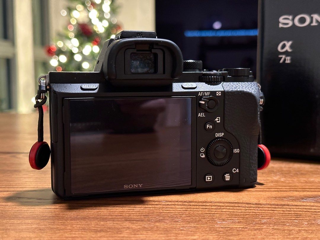 Sony a7ii + original accessories and box, Photography, Cameras on Carousell