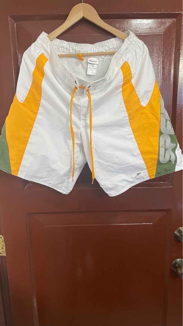 Speedo White Board Shorts, Men's Fashion, Bottoms, Swim Trunks & Board ...