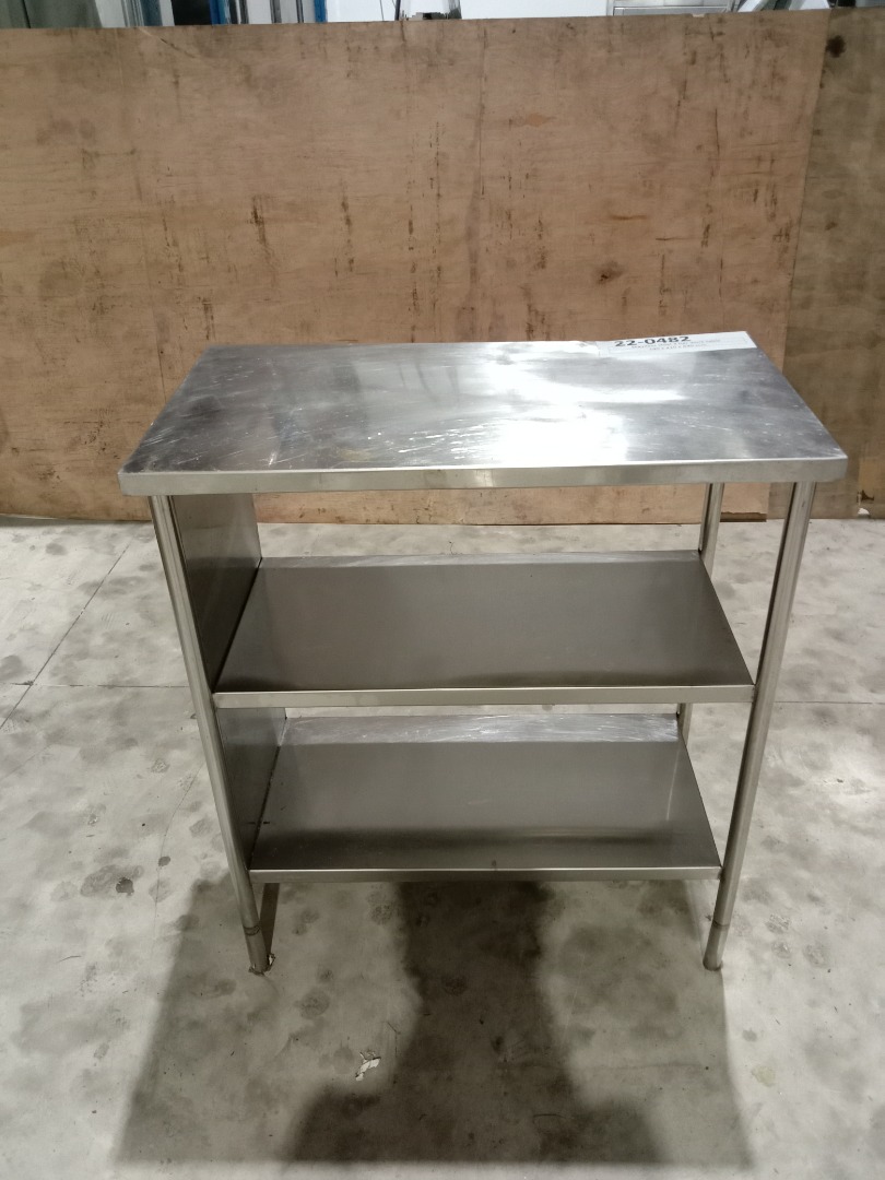 Stainless steel 3 tier work table, Furniture & Home Living, Kitchenware ...
