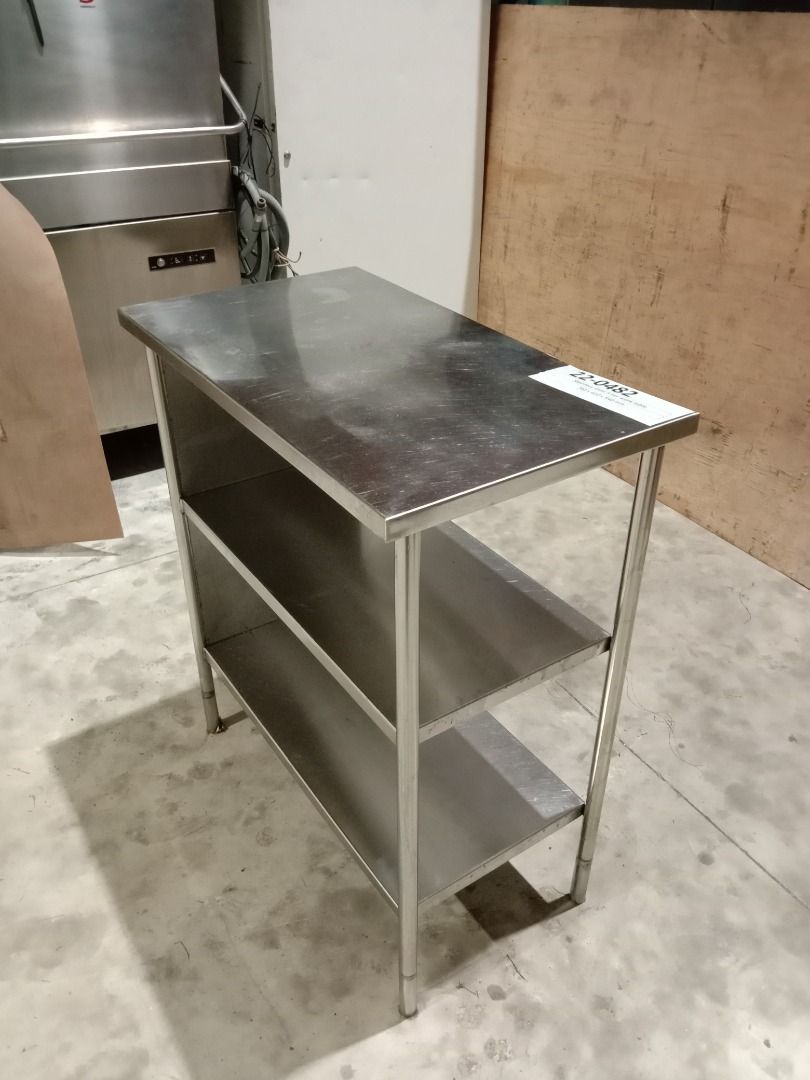 Stainless steel 3 tier work table, Furniture & Home Living, Kitchenware ...