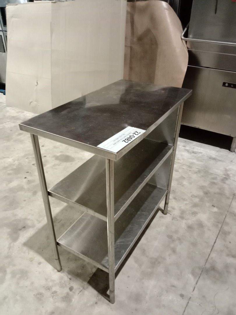 Stainless steel 3 tier work table, Furniture & Home Living, Kitchenware ...
