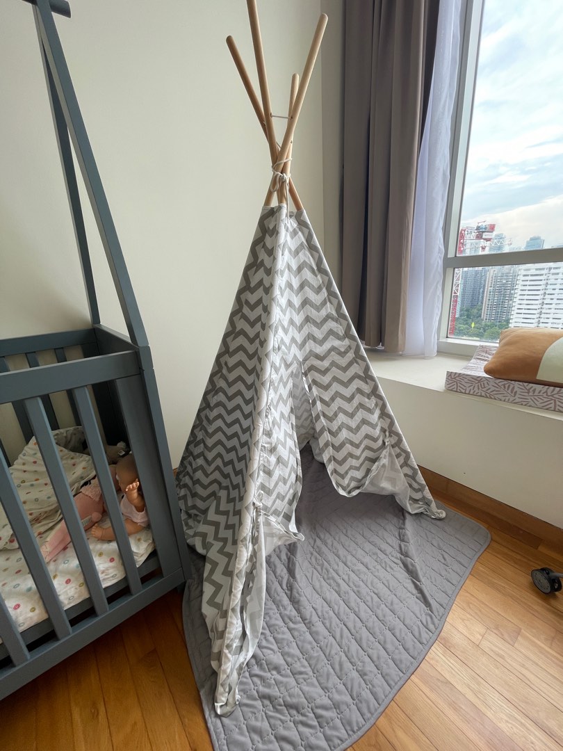 Teepee with mat, Babies & Kids, Baby Nursery & Kids Furniture, Other ...