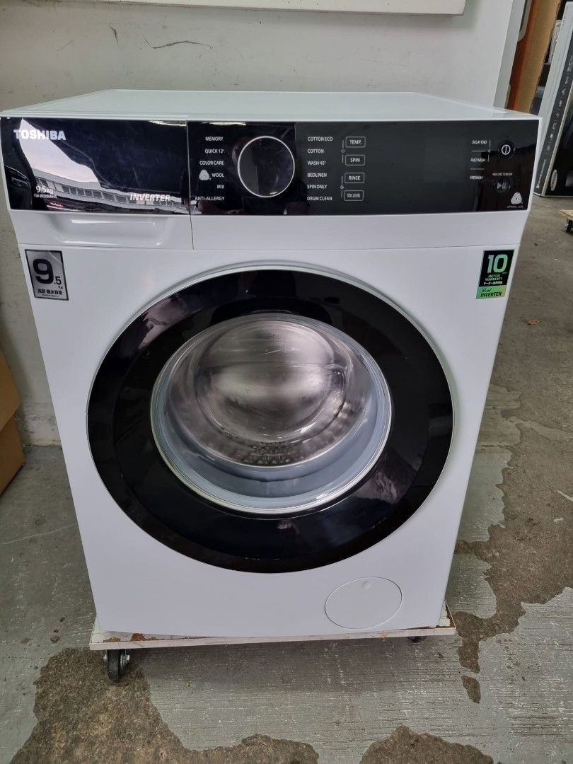 Toshiba 9.5Kg Front-Load Washing Machine TW-BH105M4S, TV & Home Appliances, Washing Machines and ...