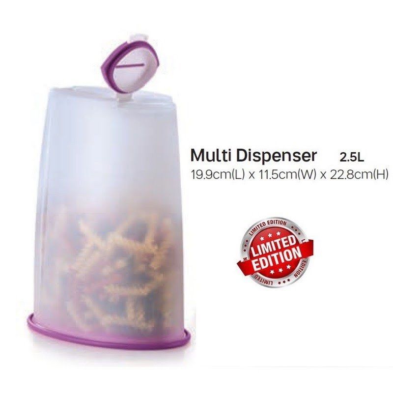 Tupperware Multi Dispenser Cereal Storage | 1.6L & 2.5L Cereal Pourer ...
