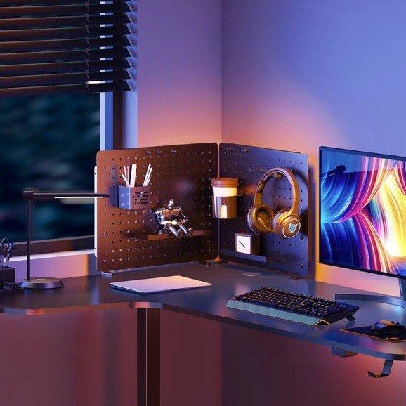 ULTi Pegboard Panel & Accessories Bundle - Desk Organizer | No Drill ...