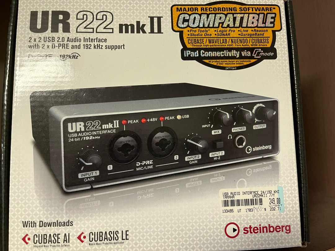 UR22 mkII Steinberg, Hobbies & Toys, Music & Media, Music Accessories ...