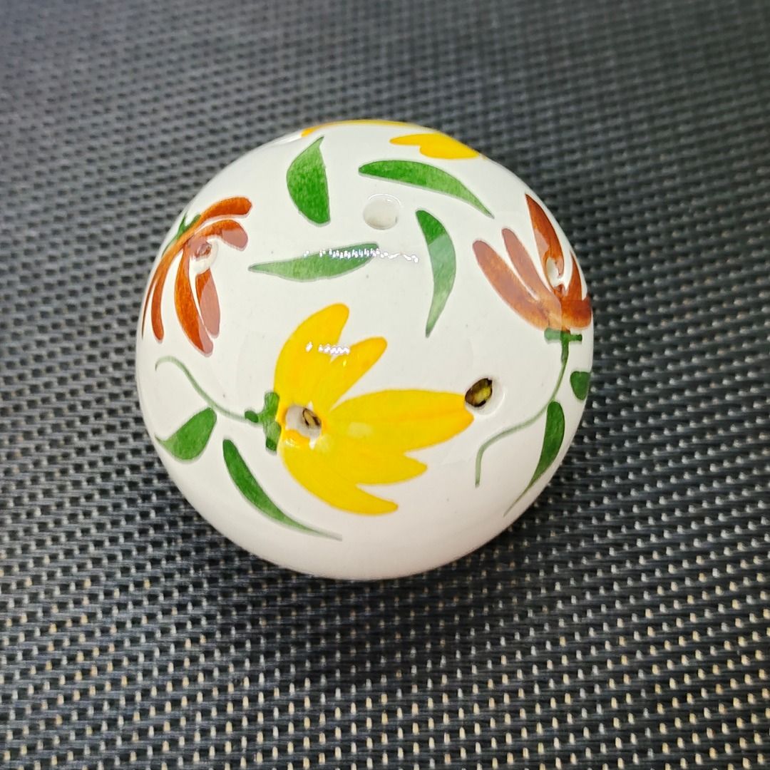 Vintage Hand Painted Round Ceramic Pomander, Furniture & Home Living ...