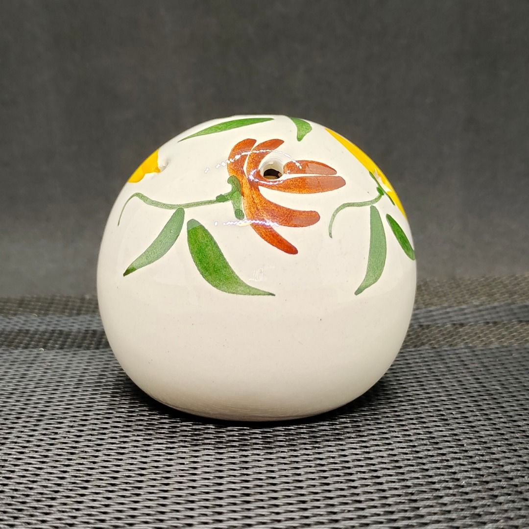 Vintage Hand Painted Round Ceramic Pomander, Furniture & Home Living ...