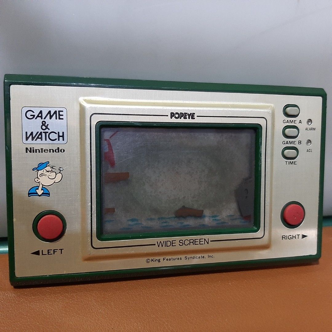 VINTAGE POPEYE GAME AND WATCH 1981, Video Gaming, Video Game Consoles ...
