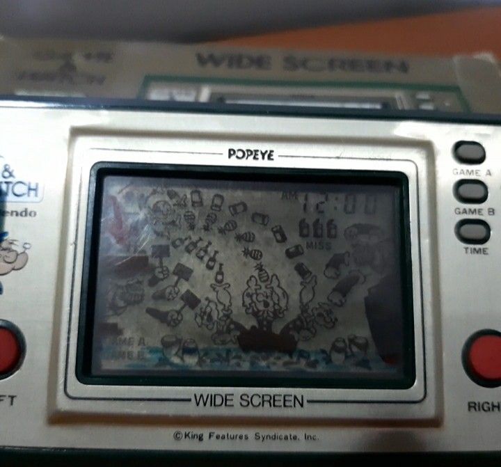 VINTAGE POPEYE GAME AND WATCH 1981, Video Gaming, Video Game Consoles ...