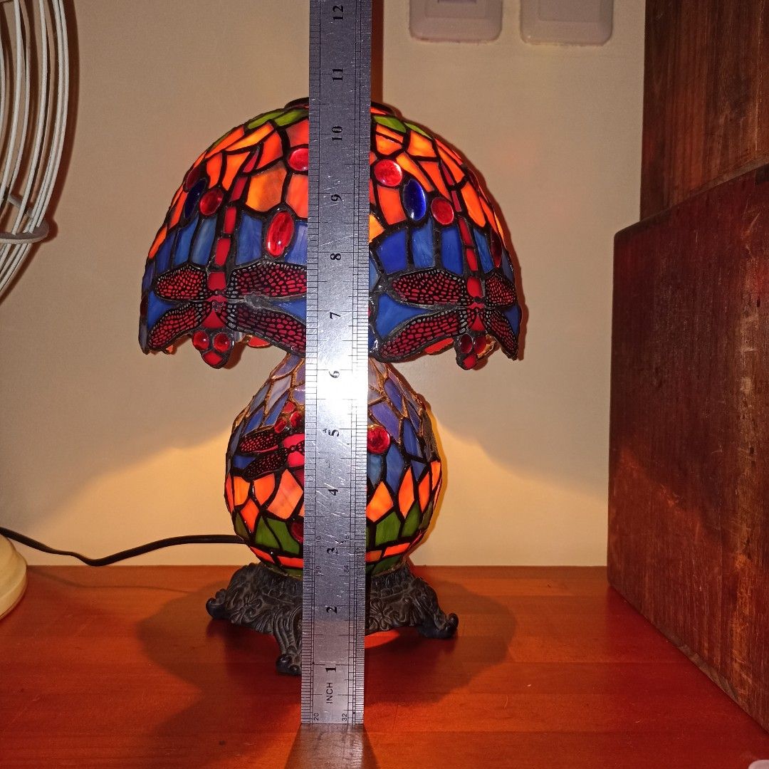 Vintage Tiffany Style Lamp (Rare Lighted Belly & Shade Type), Hobbies ...
