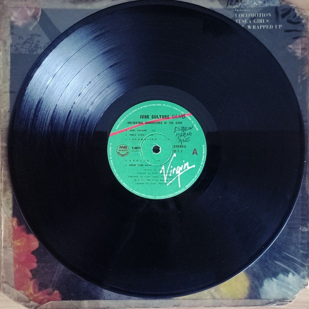 [Vinyl] OMD - Junk Culture Vinyl (Plaka)@P450!!!, Hobbies & Toys, Music ...