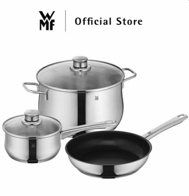 WMF Diadem Plus 3-pieces Cookware Set, Furniture & Home Living ...