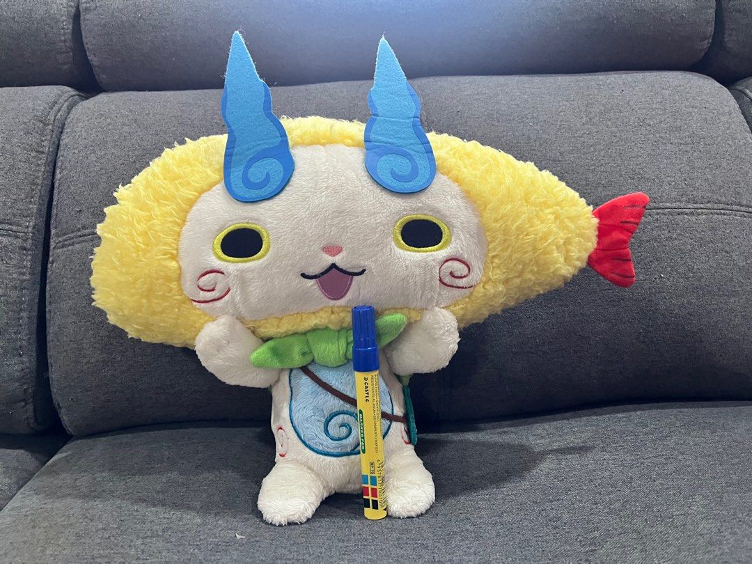 Yo-kai Watch Komasan Tempura Plush, Hobbies & Toys, Toys & Games on Carousell