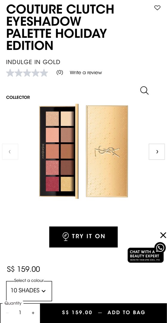 YSL 10 colour eye palette, Beauty & Personal Care, Face, Makeup on ...