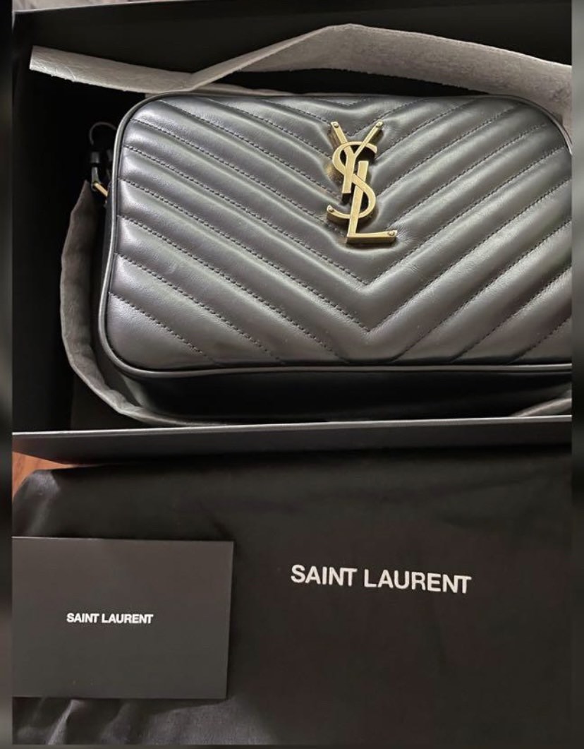 YSL SAINT LAURENT LOU CAMERA BAG IN QUILTED LEATHER BLACK, Luxury, Bags ...