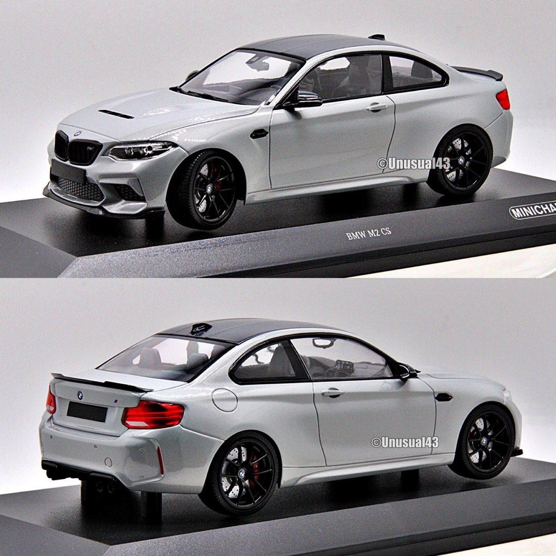 1/18 Minichamps BMW M2 CS Silver with Black Wheel, Hobbies & Toys, Toys ...