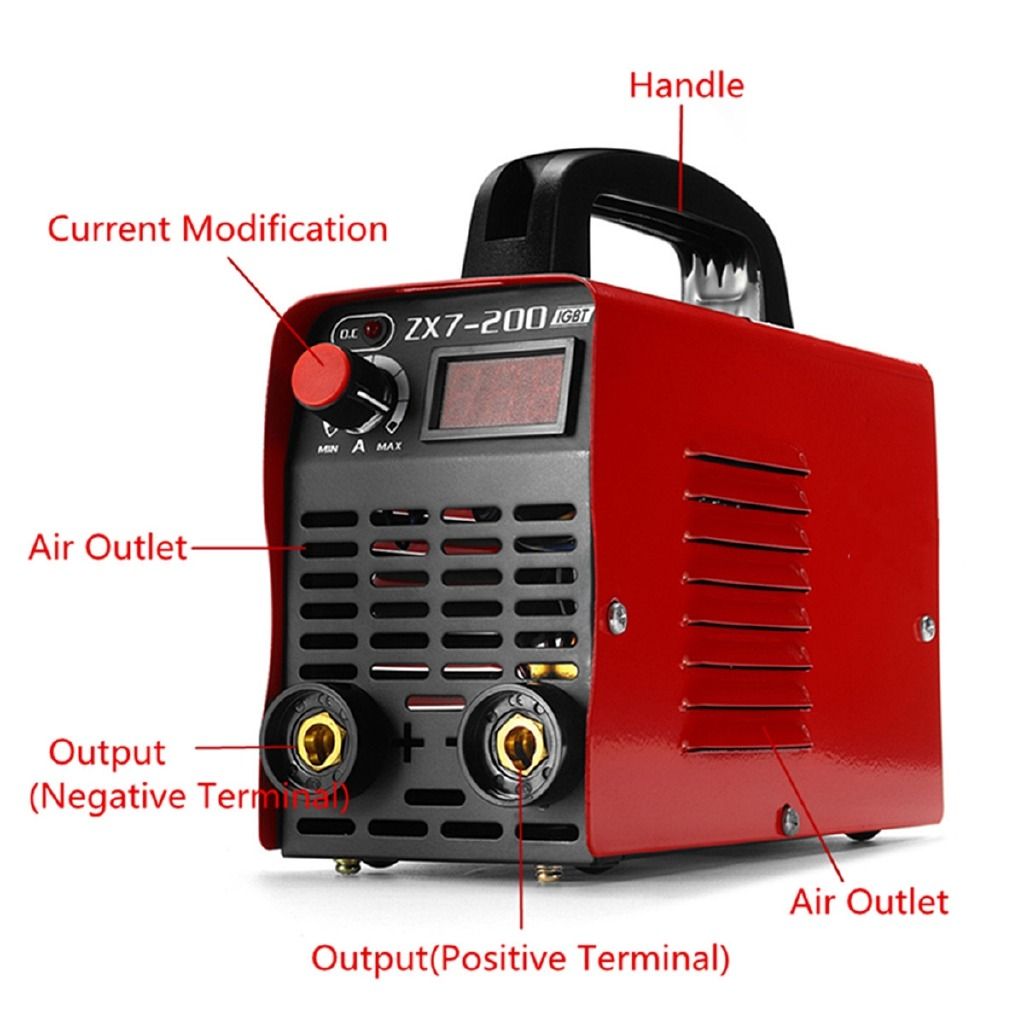 220V ZX7-200 zx7-250 Portable MMA ARC Welder IGBT Welding Machine Soldering Inverter, Furniture ...