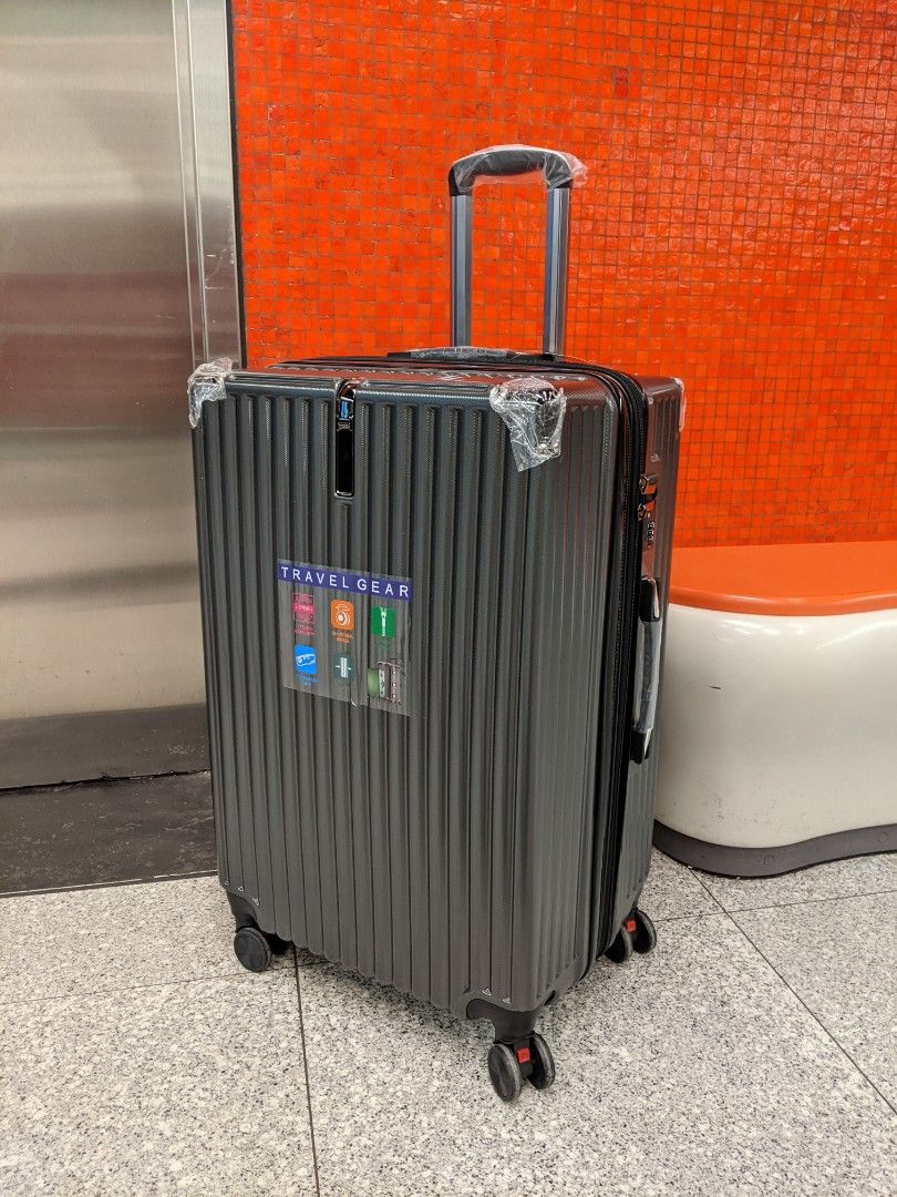 * 3 pc set 35kg EXTRA LARGE, 25kg LARGE, 1 cabin size dark grey ...