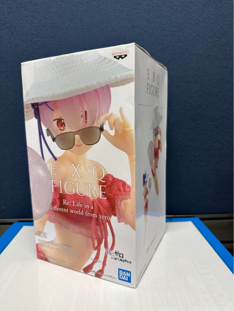 行版 Re:Zero 從零開始的異世界生活 拉姆 Ram EXQ Figure 景品 長盒, 興趣及遊戲, 收藏品及紀念品, 明星周邊 - Carousell
