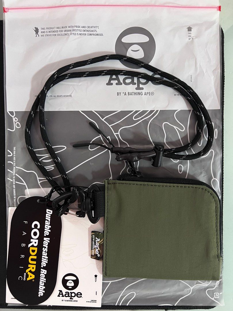 AAPE Cordura Nylon Twill Tech Lanyard Wallet, Luxury, Bags & Wallets on ...