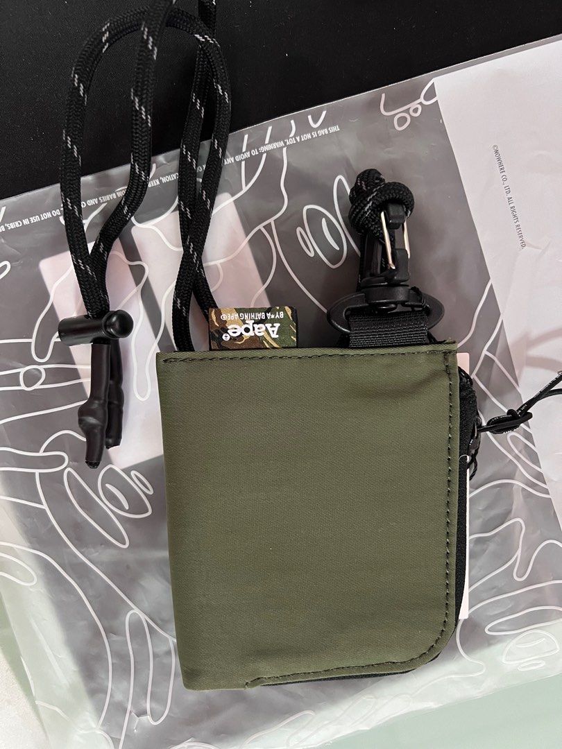 AAPE Cordura Nylon Twill Tech Lanyard Wallet, Luxury, Bags & Wallets on ...