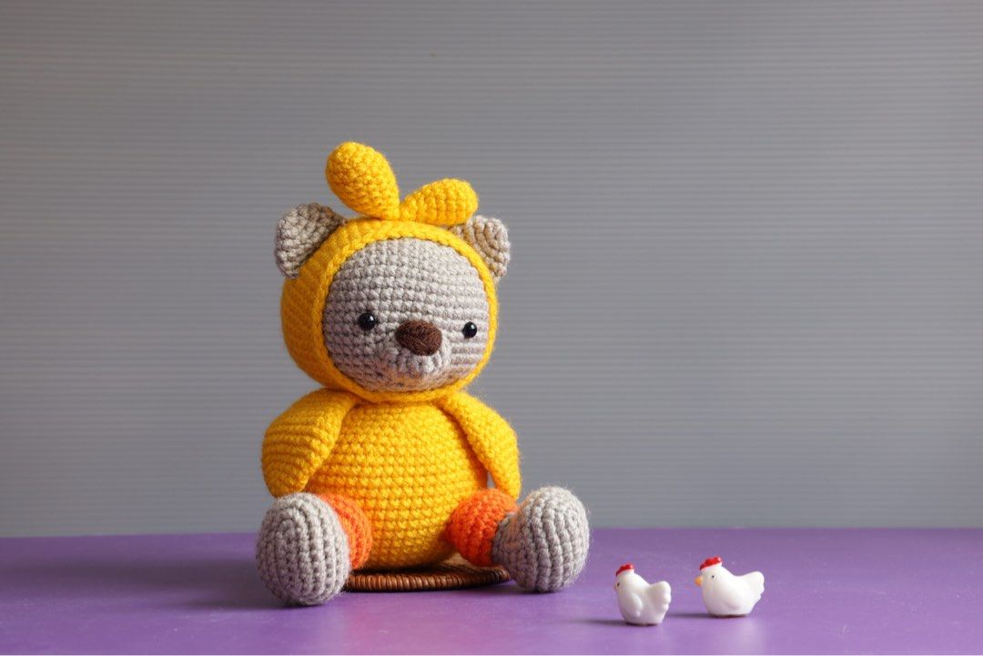 Adorable Chicky Bear, Hobbies & Toys, Stationery & Craft, Handmade ...