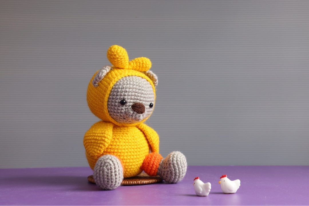 Adorable Chicky Bear, Hobbies & Toys, Stationery & Craft, Handmade ...